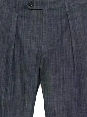 BERWICH Chiaia Pleated Trousers - Blue