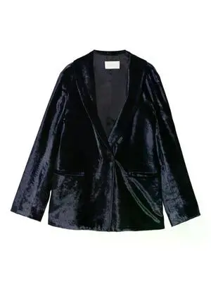 Montedoro Velvet Blazer - Blue