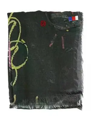 TALKING WALLS Ela Burlesque Fringed Scarf - Grey