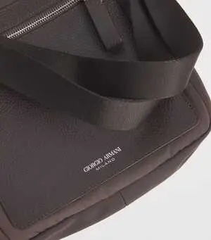 Giorgio Armani Leather-trim Cross-body Bag
