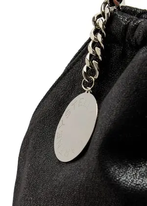 Stella McCartney Falabella Drawstring Faux Suede Tote - Black