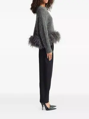 16Arlington Dovico Feather Knit Jumper - Grey