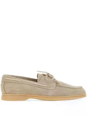 DUCA DEGLI ABRUZZI Beige Suede Loafers