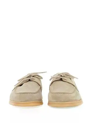 DUCA DEGLI ABRUZZI Beige Suede Loafers