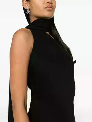 Solace London The Demi One-shoulder Maxi Dress - Black