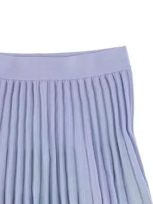MRZ Pleated Skirt With Ribbed Waistband
