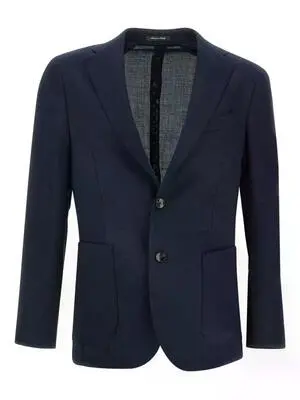 MARCHESANI Cavalier Buttoned Single-breasted Blazer - Blue