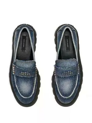 Marc Jacobs Faded Denim Frankie Loafers