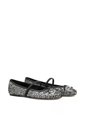 Marc Jacobs Sabrina Ballet Flats With Sequins And Bow Detail