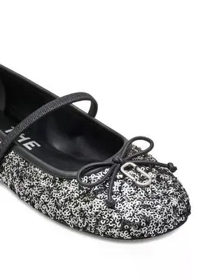 Marc Jacobs Sabrina Ballet Flats With Sequins And Bow Detail