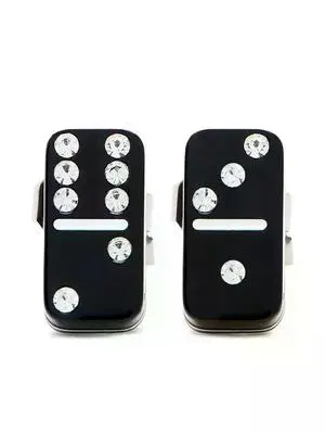 Marc Jacobs Domino Stud Earrings - Black