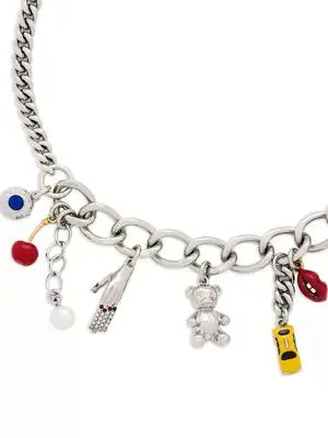Marc Jacobs Tone Charm Detail Chain Necklace