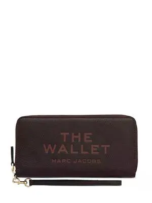 Marc Jacobs The Continental Leather Zip Wallet - Brown