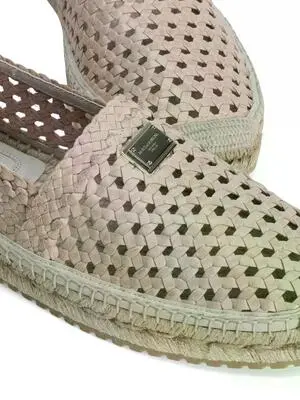 Dolce & Gabbana Woven Leather Espadrilles