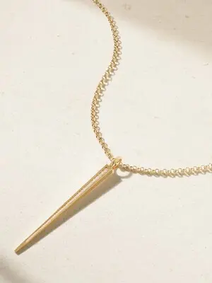 BY PARIAH 14-karat Recycled Diamond Spike Pendant Necklace - Gold