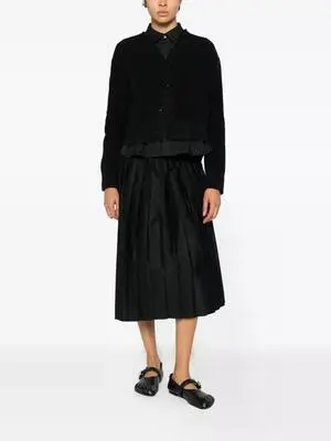 Sacai V-neck Button Pocket Knitwear