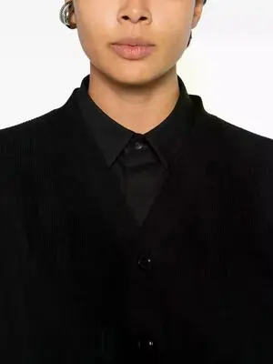 Sacai V-neck Button Pocket Knitwear
