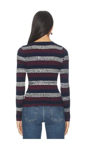 Heartloom Clarice Striped Ribbed Sweater