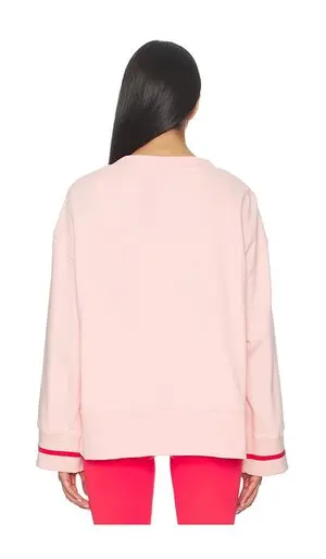 P.E Nation Courtside V Neck Sweater - Pink