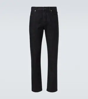 THE ROW Serge Straight Leg Jeans - Black