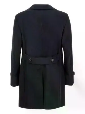Tagliatore Peak Lapel Wool Coat