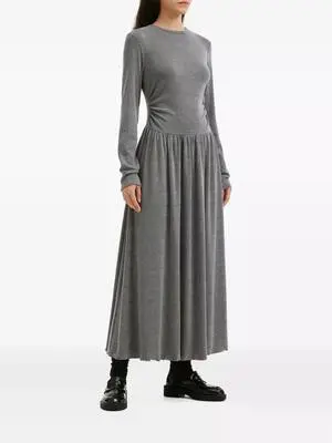 B+AB Long-sleeve Midi Dress With Pleated Skirt