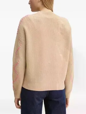From Future Cable-knit Embroidered Sweater - Neutrals