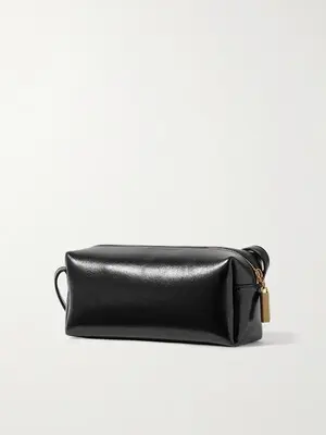 Khaite Kye Glossed-leather Shoulder Bag