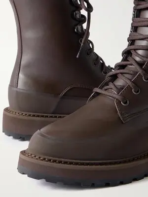 Le Monde Beryl Shearling-lined Leather Ankle Boots - Brown