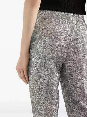 Dolce & Gabbana Tone Floral Jacquard Tailored Trousers