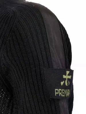 Premiata Ribbed Crew-neck Sweater - Black