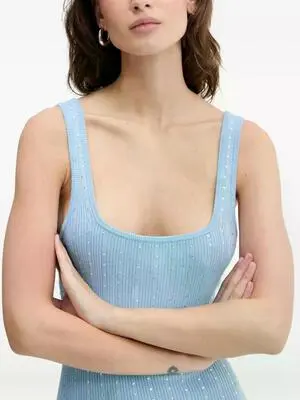 From Future Embellished Ribbed Knit Dress