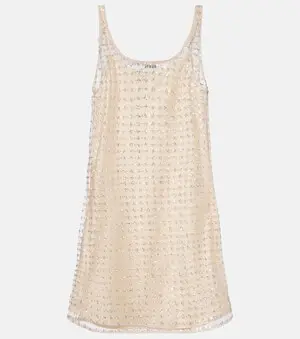 Staud Aurielle Sequin Embellished Mini Dress - Pink