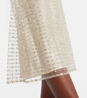 Staud Aurielle Sequin Embellished Mini Dress