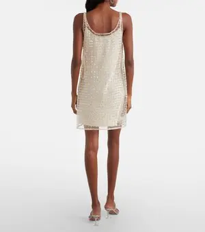 Staud Aurielle Sequin Embellished Mini Dress
