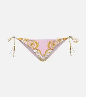 Versace Versace Barocco Triangle Bikini Bottoms Multicoloured