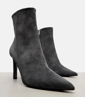 JIMMY CHOO Frankie 85 Suede Ankle Boots