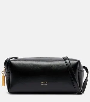 Khaite Mini Leather Cross Body Bag - Black