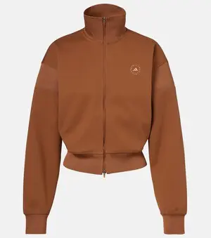Adidas By Stella McCartney Logo Knitted Sweatshirt - Brown