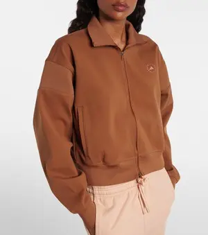 Adidas By Stella McCartney Logo Knitted Sweatshirt - Brown