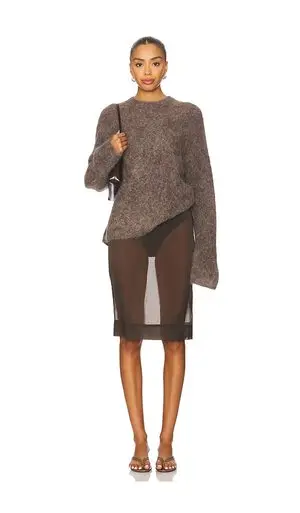 Soft Goat Alpaca Crewneck Pullover