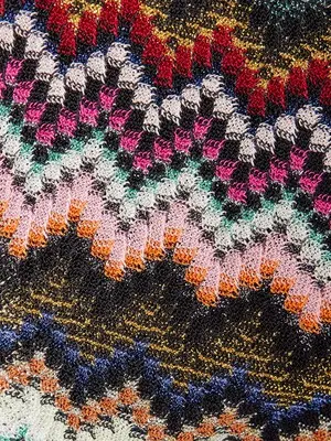 Missoni Metallic Striped Crochet-knit Bikini