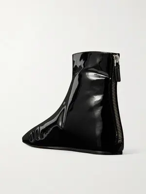 Le Monde Beryl Luna Patent-leather Ankle Boots - Black