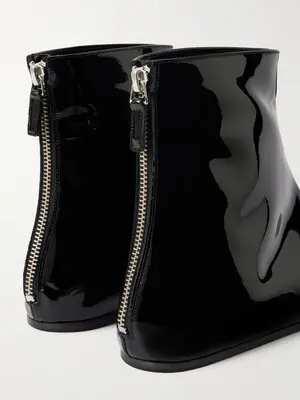 Le Monde Beryl Luna Patent-leather Ankle Boots - Black