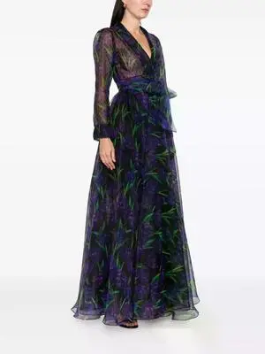 Miau By Clara Rotescu Printed Evening Dresses