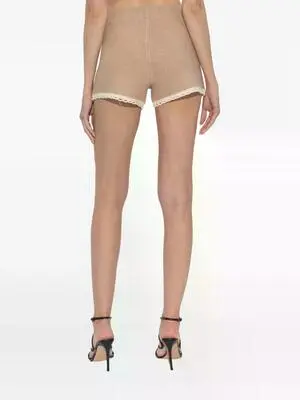 Posse Willow Crochet-trim Shorts - Neutrals