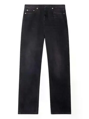 Off-White Logo Patch Jeans - Black