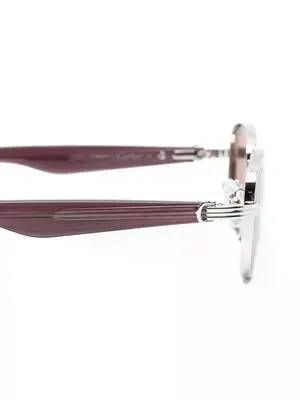 Cartier Tone Square Frame Sunglasses - Silver