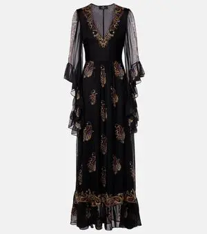 Etro Paisley Silk Maxi Dress - Multicoloured
