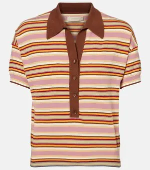 Faithfull The Brand Sable Striped Polo Shirt - Multicoloured
